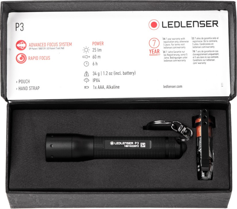 Обзор LED LENSER P3. Яркий и компактный фонарик от немецкого производителя