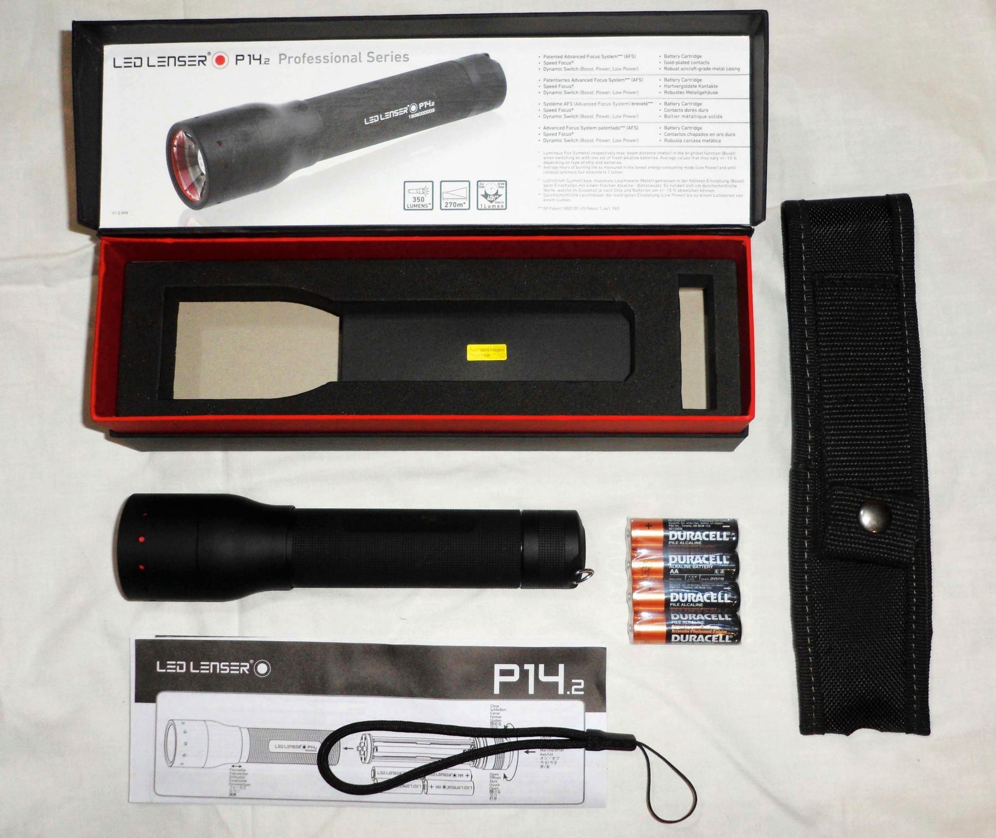 Обзор LED LENSER P14. Светодиодный фонарь с тремя режимами работы